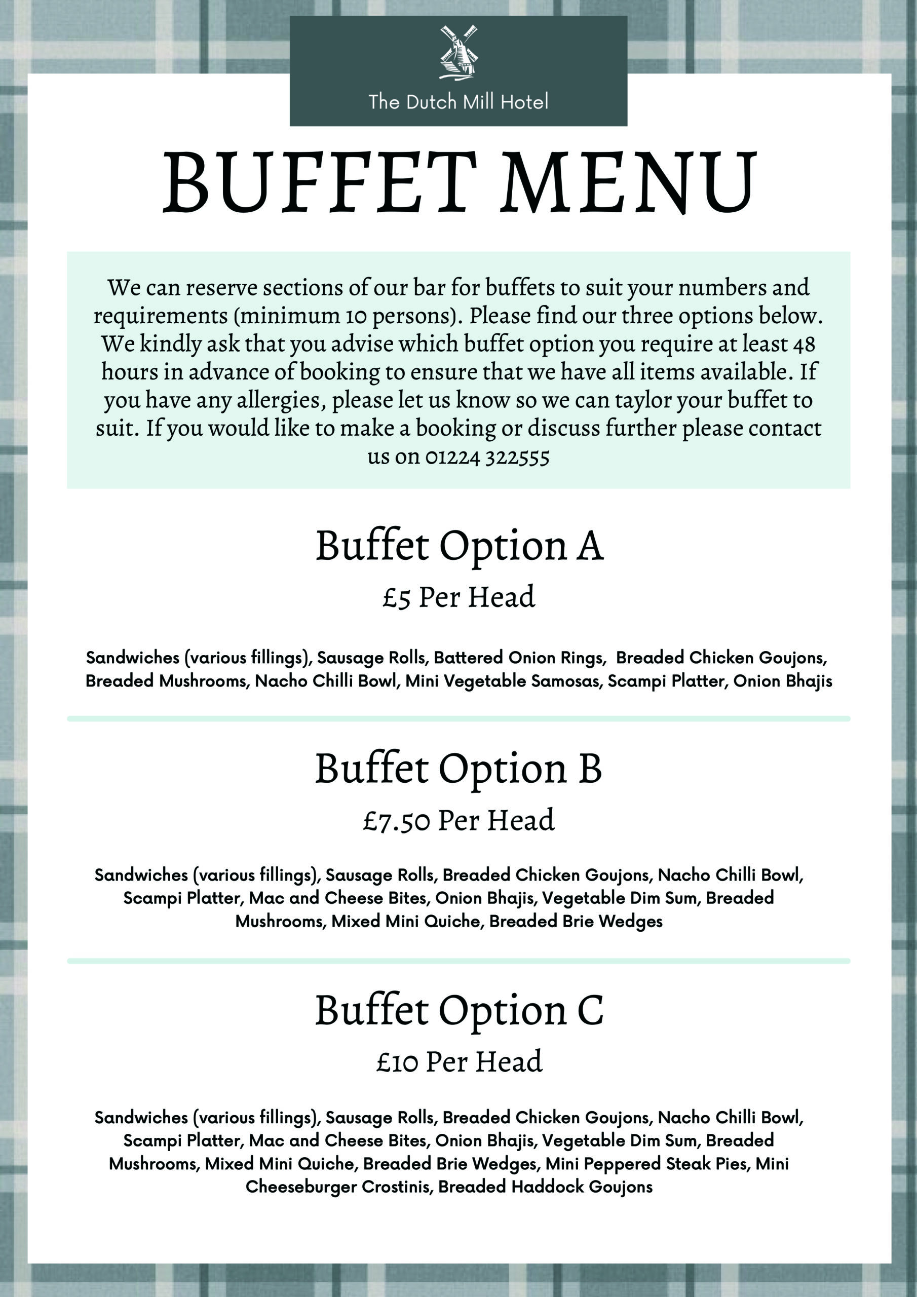 Buffet | The Dutch Mill Hotel